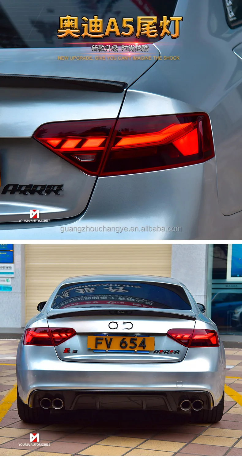 For Audi A5 Led Tail Lamp 2008-2017 Year Led Rear Lights Led Drl With ...