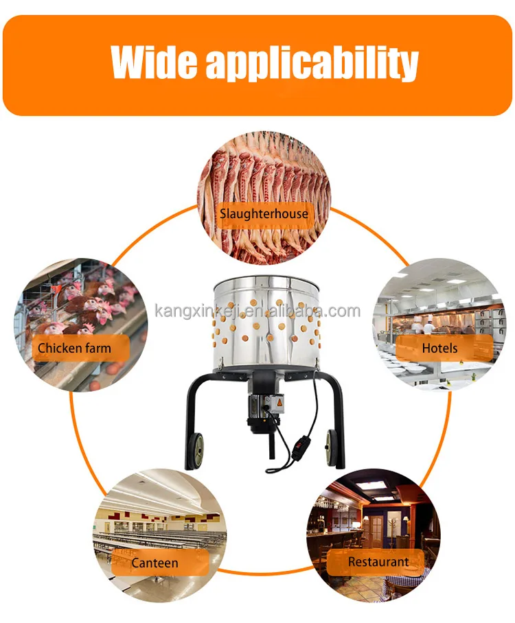 Efficient Chicken Plucker - Automatic Defeathering Machine