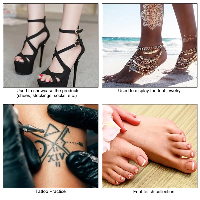 Eta Realistic Silicone Prosthetic Foot Display Jewelry Female Feet ...