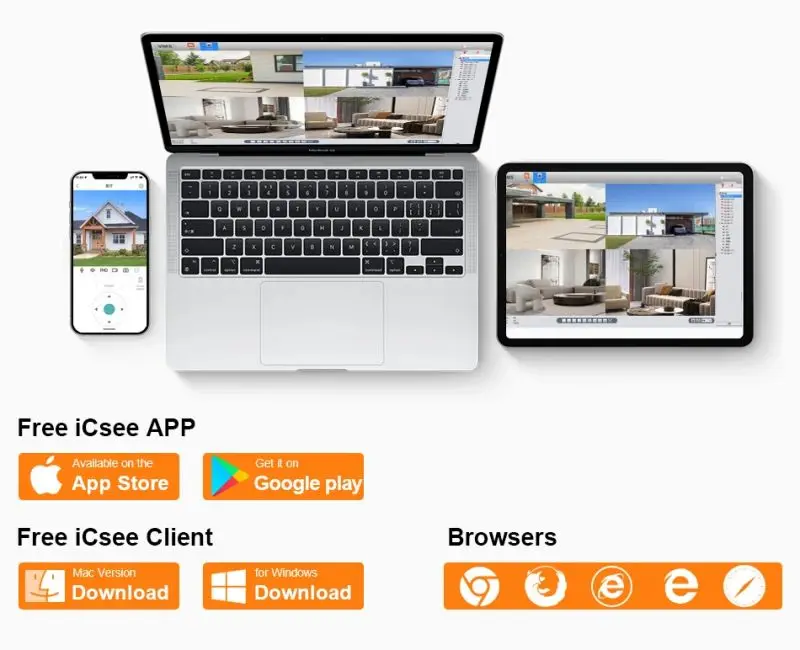 ICSee V380 Pro 3MP 4G Solar PTZ Wireless CCTV Security Camera CMOS ...