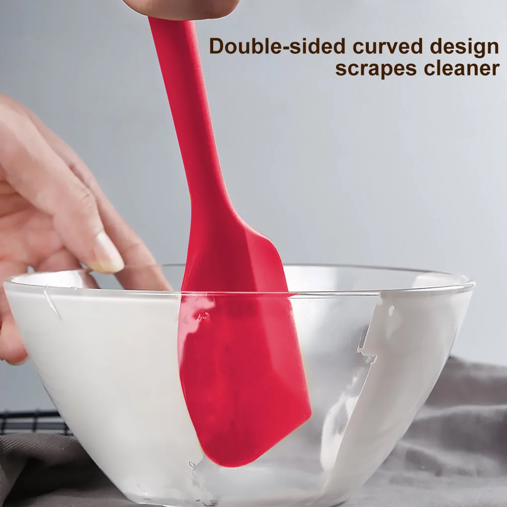 One Piece Multicolor Non-stick Silicone Spatula Heat Resistant Food ...