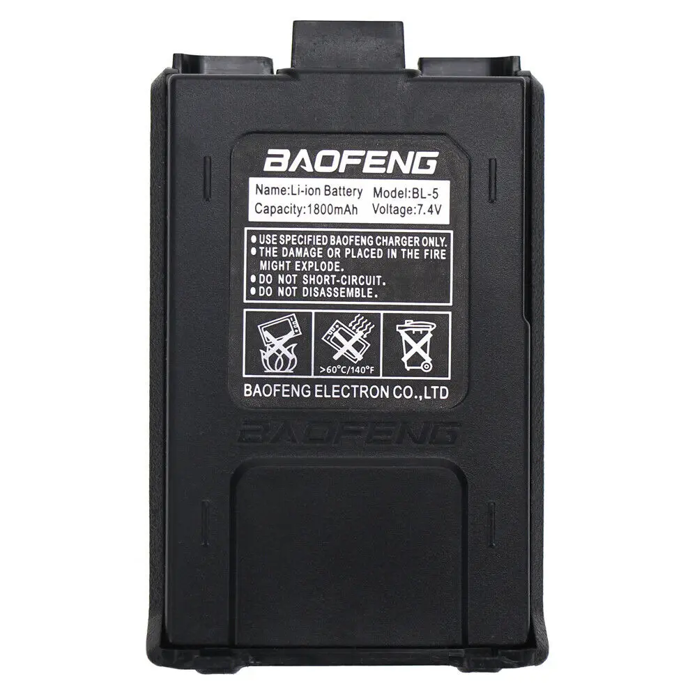 Original Baofeng Uv-5r Two-way Radio Battery 1800 Mah Uv-5r Uv-5r+ Uv ...