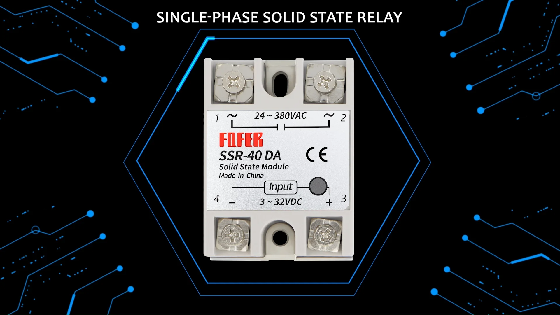 Fqfer Ssr-50da Single Phase Solid State Relay Dc Controlled Ac Ssr 50da - Buy Ssr 50a,Ssr 50da ...