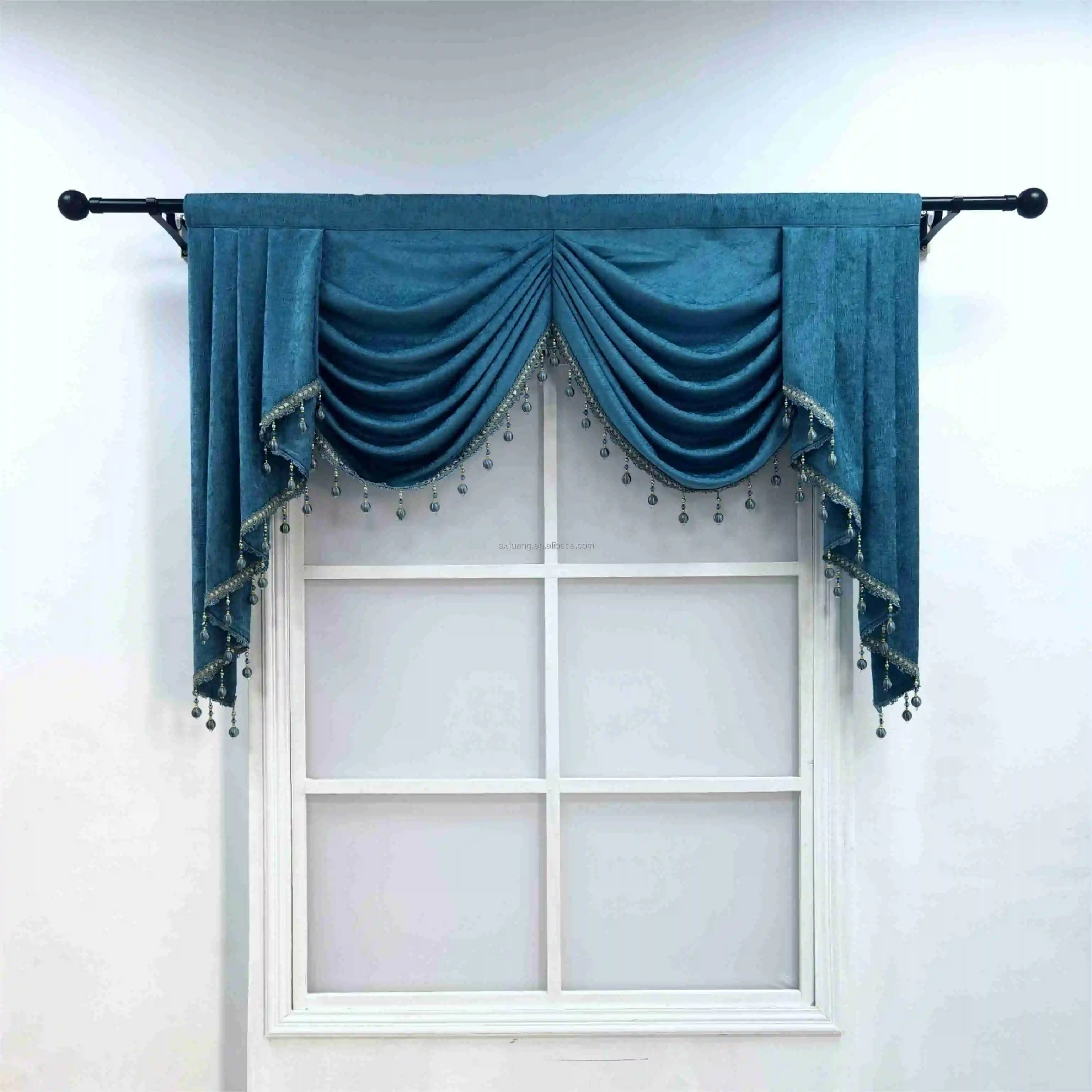 Hot Sale European Style Luxury Curtains Yellow Chenille Embroidered ...