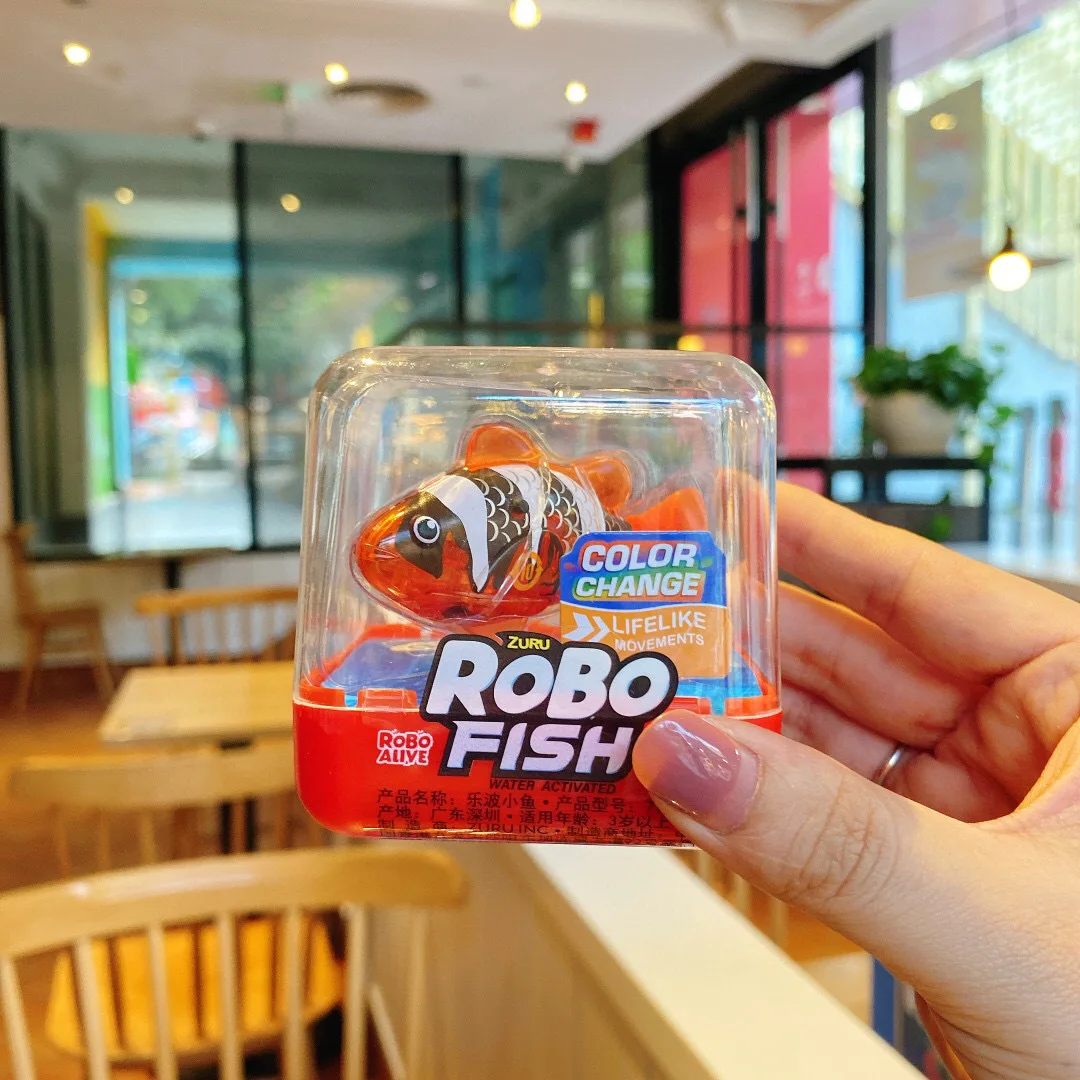 Amazon Robo Alive Robo Fish Robotic Swimming Fish (blue + Red 2 Pack ...