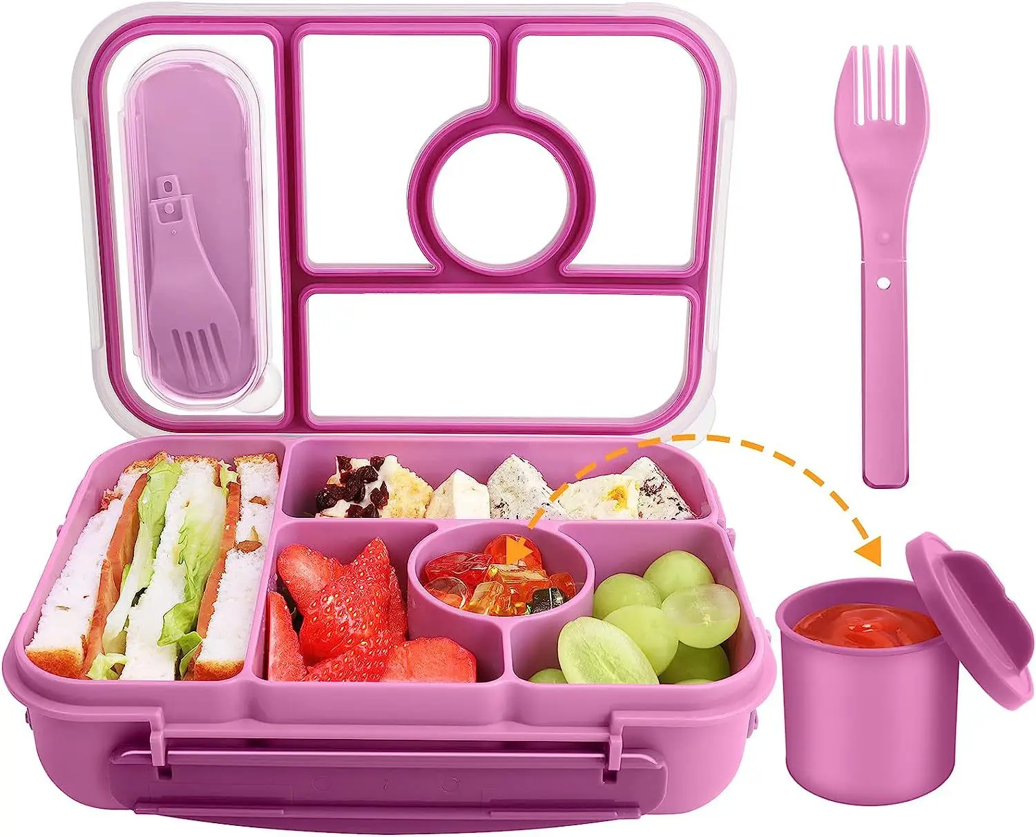 Hot Sales Modern American Style Portable Bento Lunch Box for Kids Leak ...