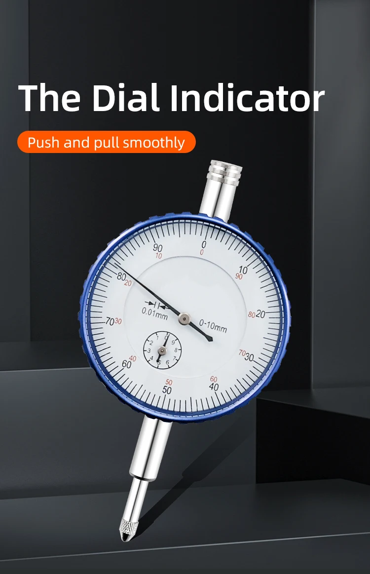 0-10mm Dial Gauge Measuring Tools 0.01mm Lever Dial Indicator Tester ...