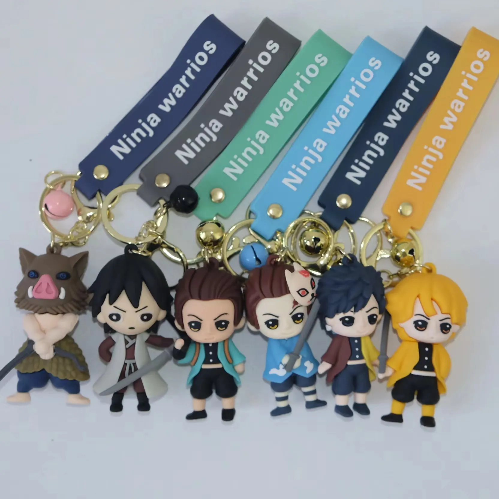 Cartoon 3d PVC Anime Demon Slayer Keychain Car Key Chain Wholesale ...