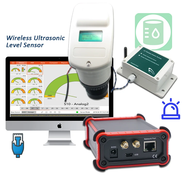 Data Acquisition Water Level Lora Water Level Sensor Wireless Ultrasonic Level Sensor