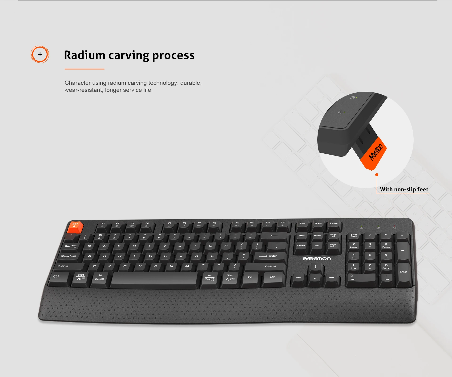 Meetion C4130 Wireless Keyboard Mouse Combo - Ergonomic & Versatile