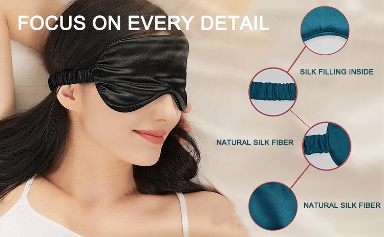 Custom Satin Silk Eye Mask Set Satin Headband Breathable Lash Silk ...