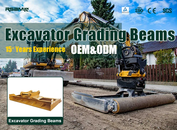 Rsbm Construction Works Customized Excavator Grading Beam Land Leveling Tilting Beam - Buy ...