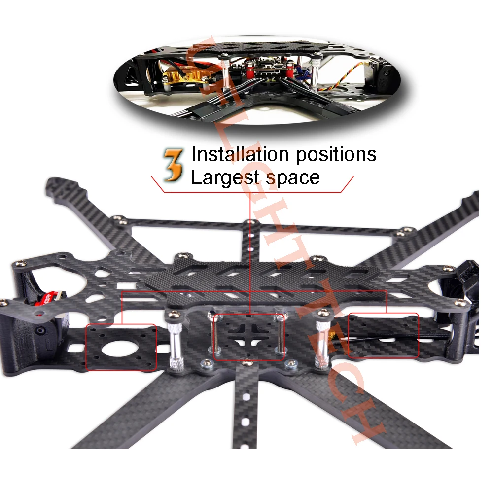 10 Inch Carbon Fiber Drone Frame with Brushless Motor & Night Vision ...
