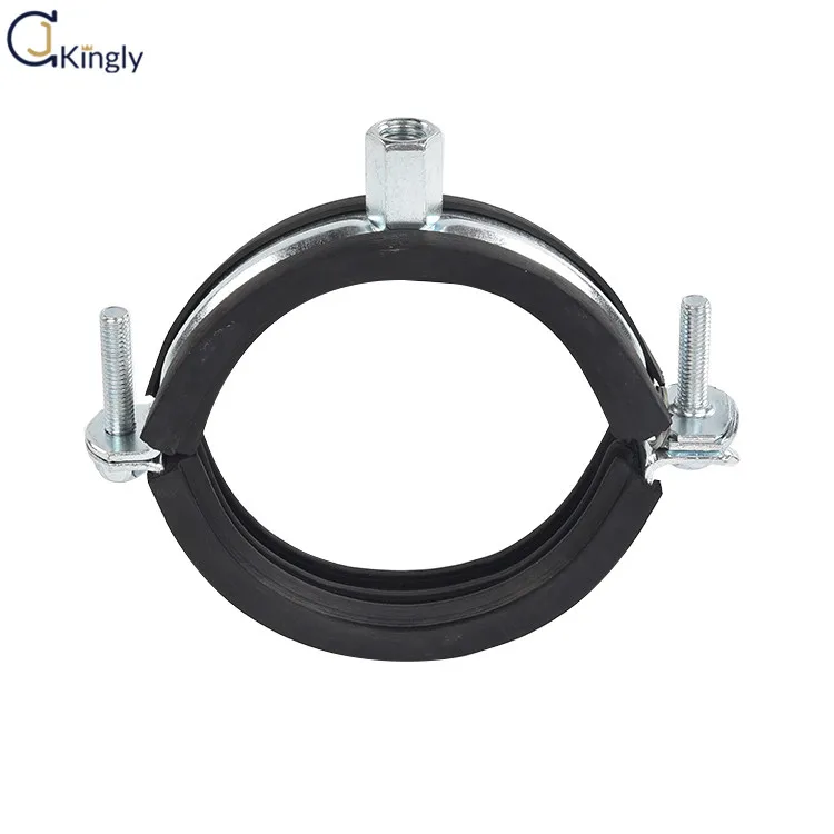 1 Inch Dn25 High Quality Rubber Lined Pipe Clamp Isophonic Pipe Clamps ...