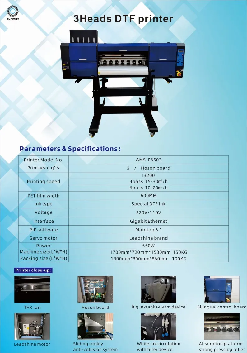 Dtf Printer Fluorescent Dtf Printer 24 Inch Dtf Printing Machines I3200 ...