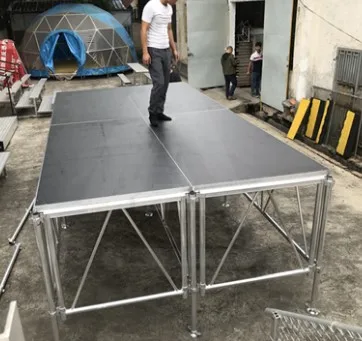 Durable Aluminum Stage Platform Adjustable Height With Stair - Buy ...