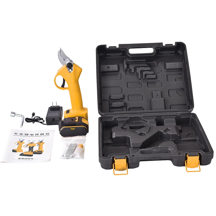 Battery Powered Cordless Electric Pruning Shears Battery Power Cut ...