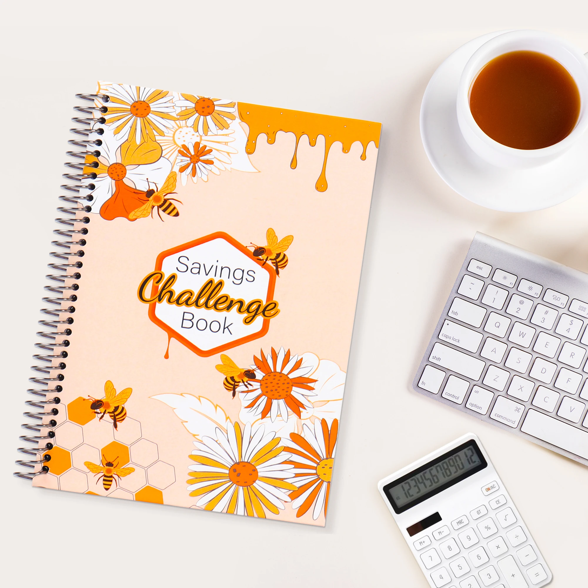 Personalized Custom Spiral Binding A5 Money Saving Challenge Book Money ...