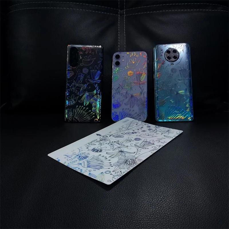 3D Relief Embossed Mobile Back Cover - Anti-Scratch Sticker
