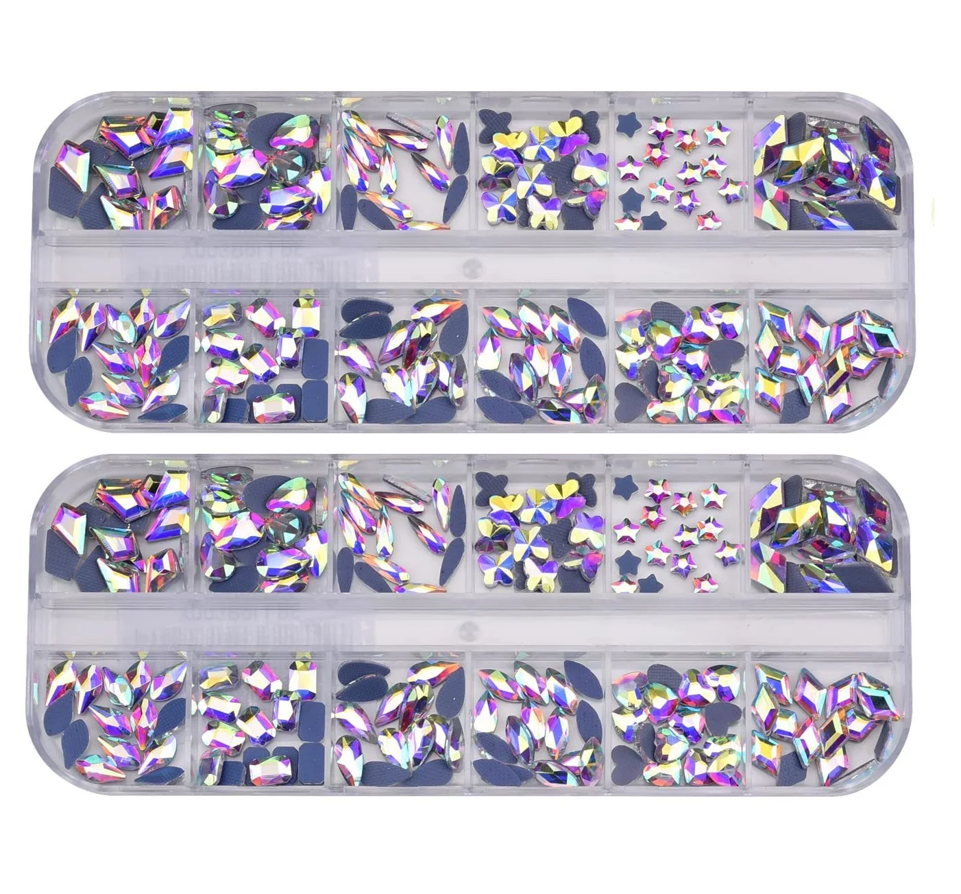 Crystal Ab Box 12 Shape Stone Big Size Aaa Hot Fix Rhinestones Crystal ...