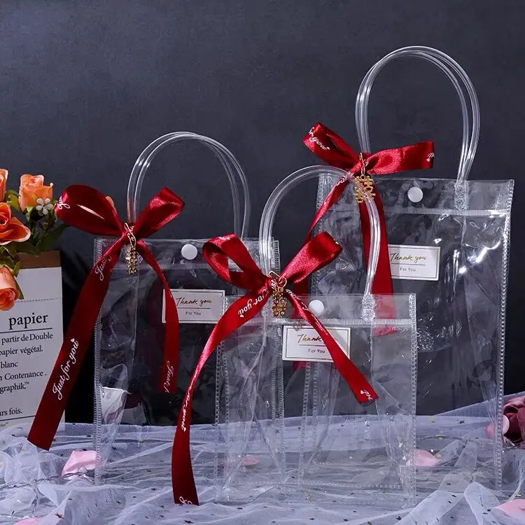 Custom Plastic Transparent Bag Clear Pvc Bag for Gift and Promotional ...