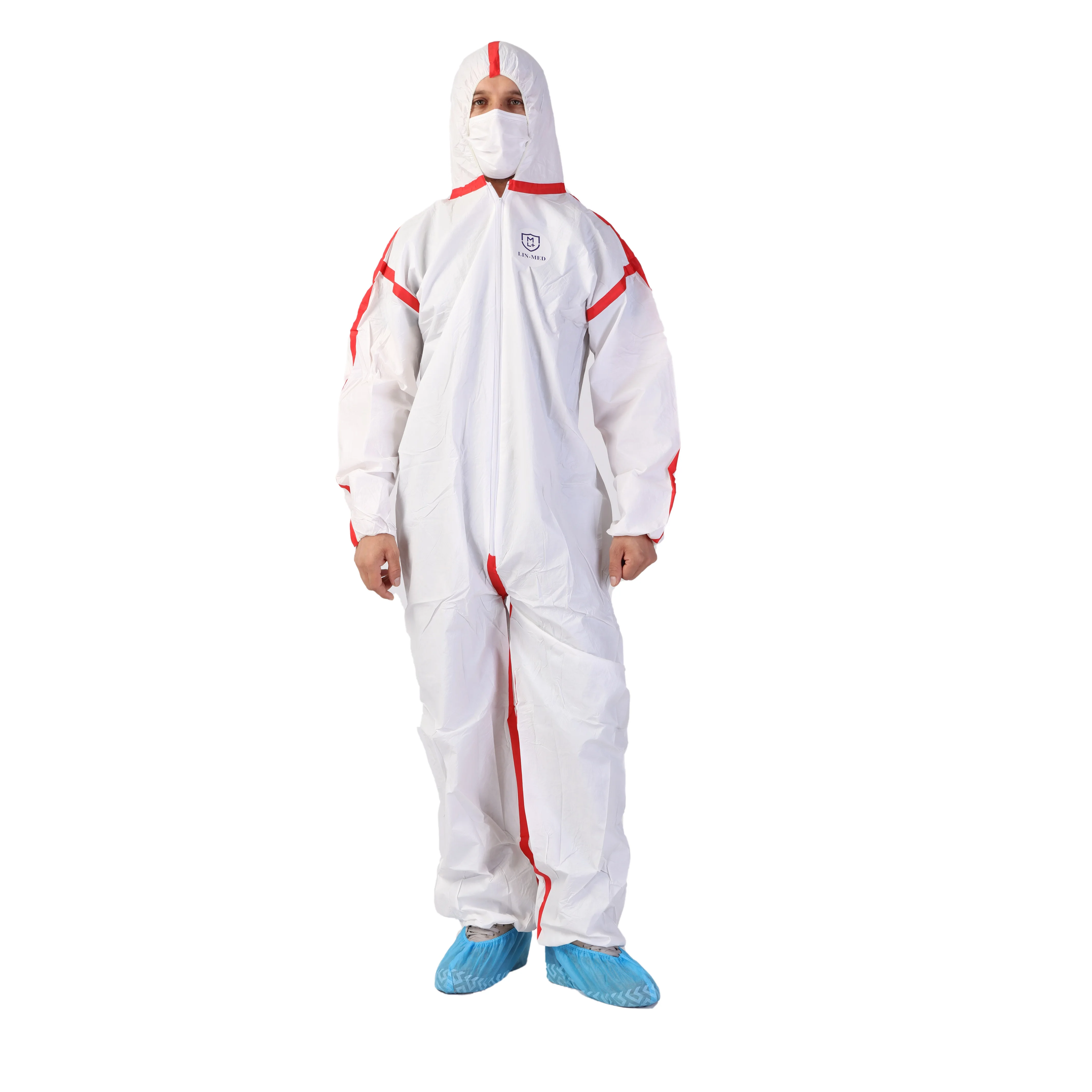 Safety Waterproof Disposable Chemical Protective Ppe Suit Clothing ...