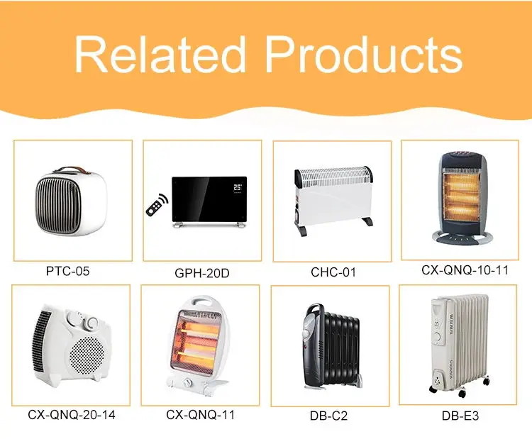 Remote Control Wall Mounted Heater with PTC Ceramic Element