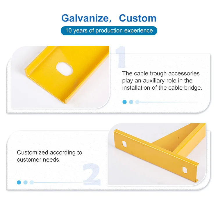 Anti-corrosion Steel Electrical Cable Trunking Tray Hanger Brackets ...