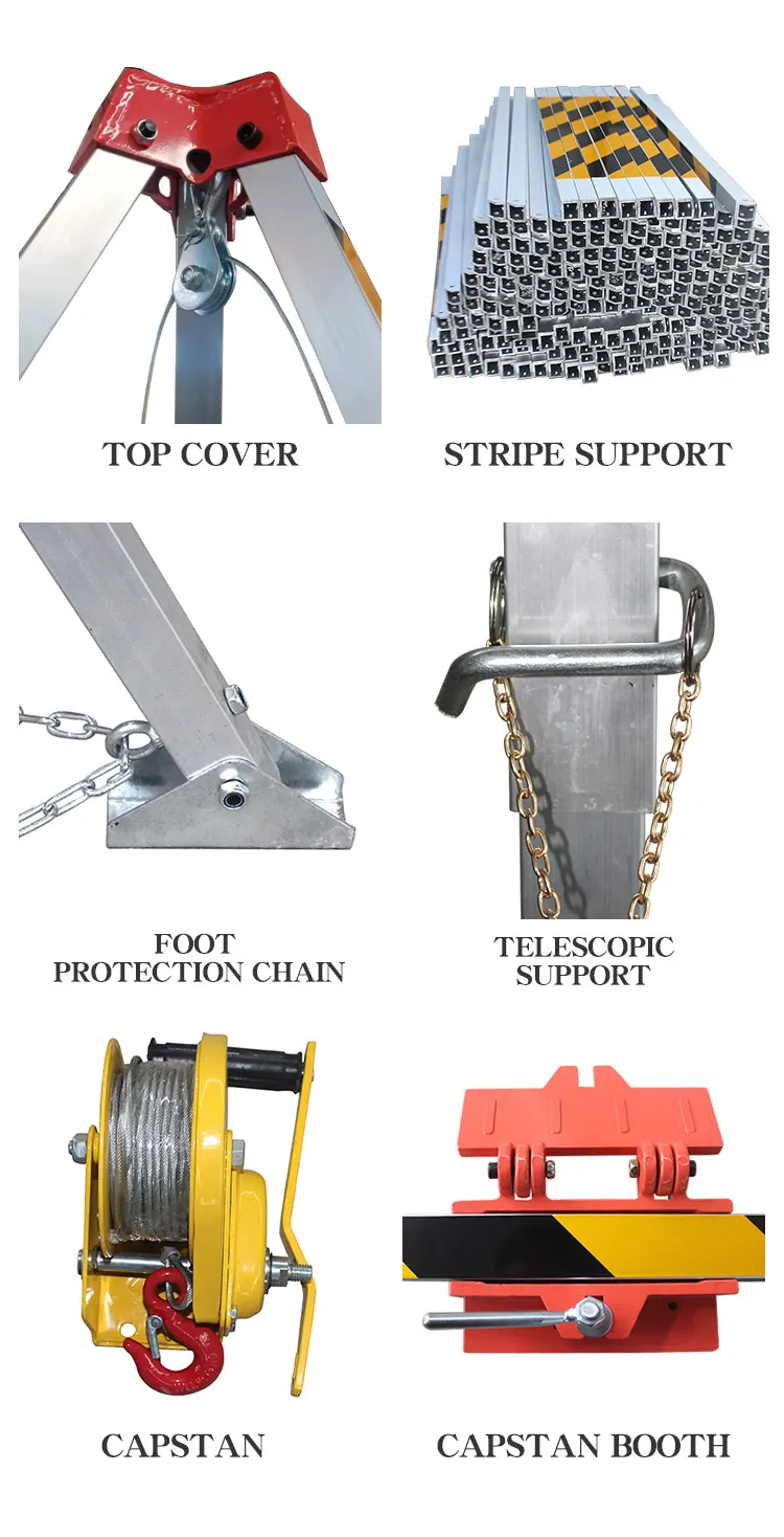 Wholesale 1200lbs 1800lbs Confined Space Tripod Kit 20m 30m Wire Rope ...