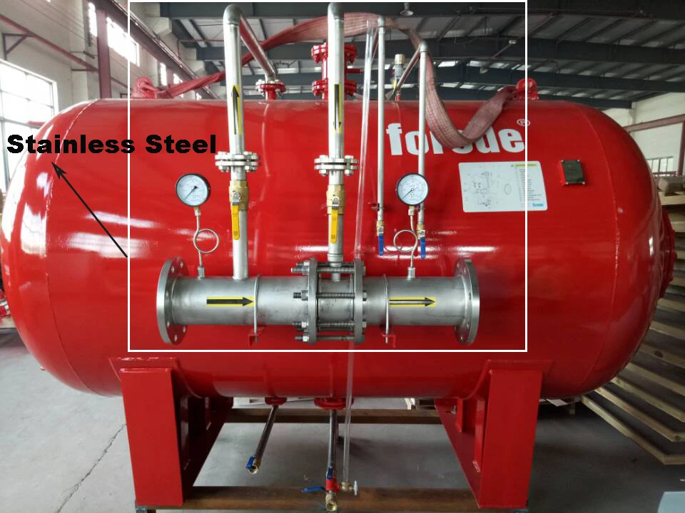 Forede Horizontal Fixed Foam Concentrate Bladdertank For Fire Fighting ...