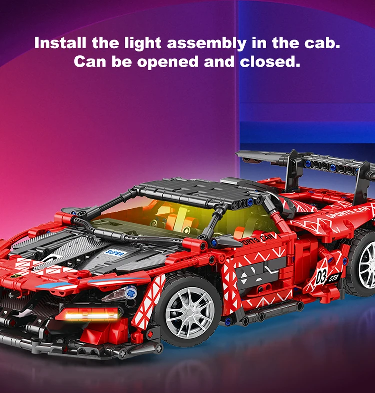 WOMA TOY Student STEM Personalized RC Car Building Blocks