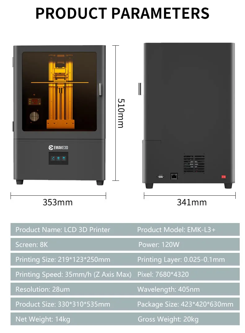 Impresora 3D Resina 8K Printing Machine 3D Wax Printer for Jewelry ...