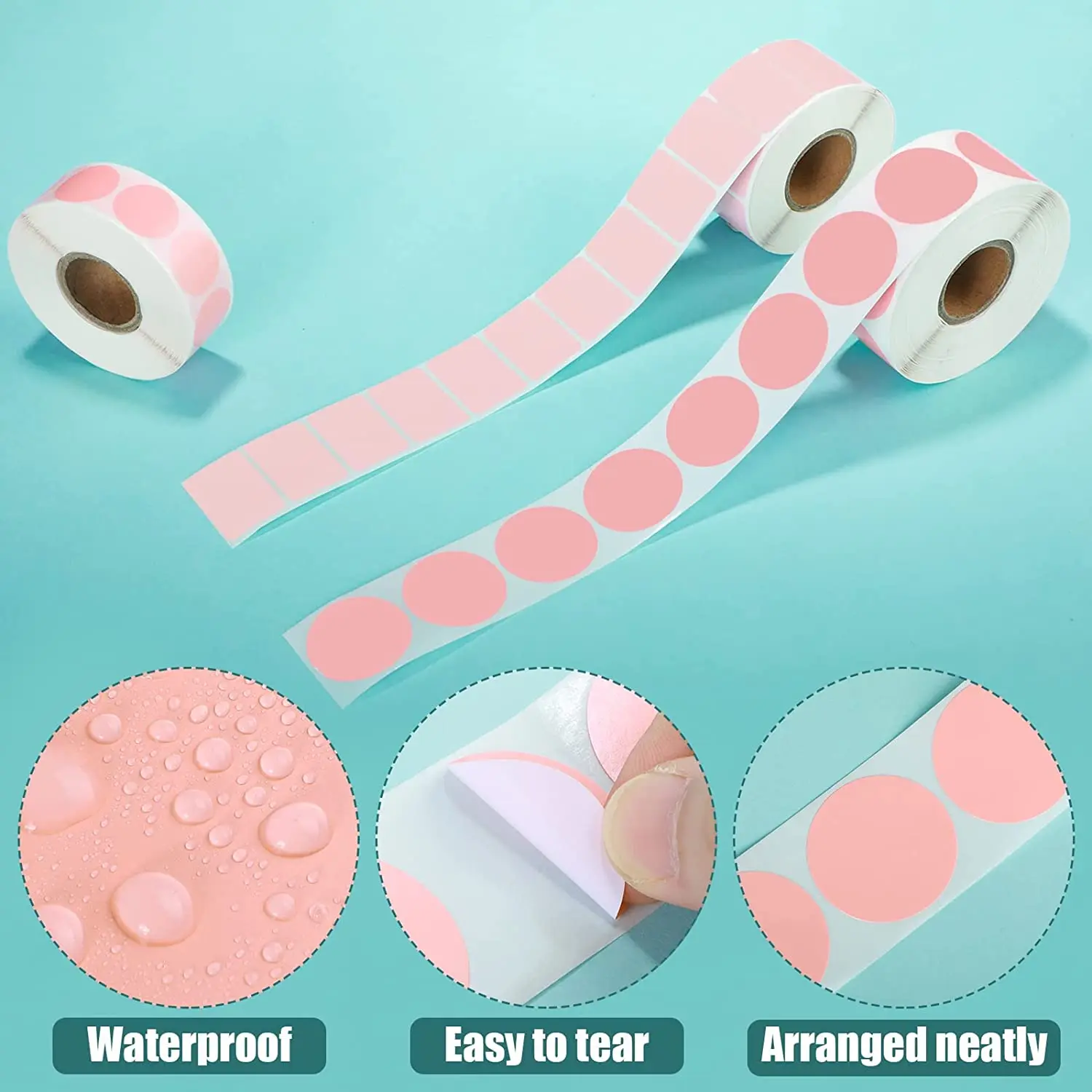 Customized Size Direct Thermal Labels - Colorful & Waterproof