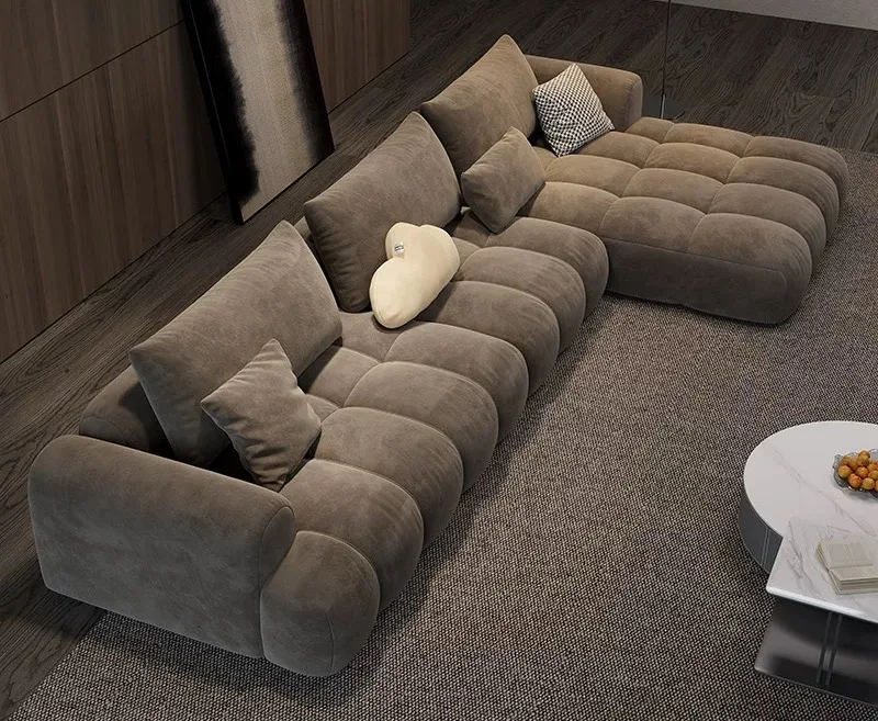 Italian Minimalist Modular Sectional Sofa - Extendable