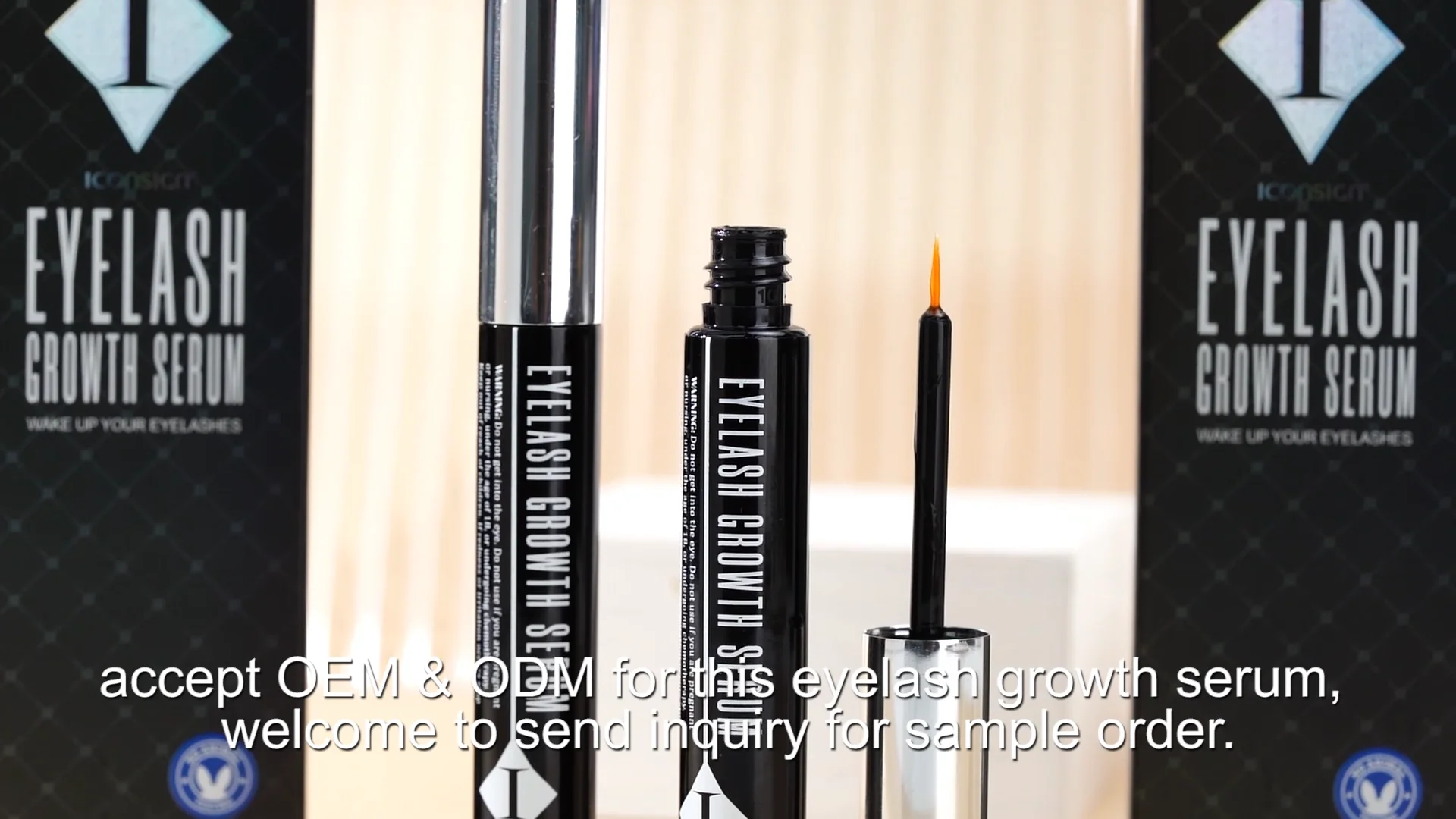Iconsign Private Label Oem Serum Eye Lash Coating Natural Organic And Natural Eyelash Growth ...