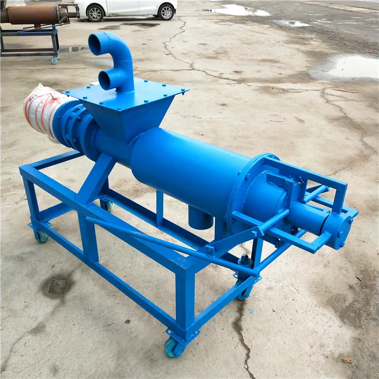 Screw Press Sludge Dewater Poultry Animal Pig Waste Cleaning Cow Dung ...