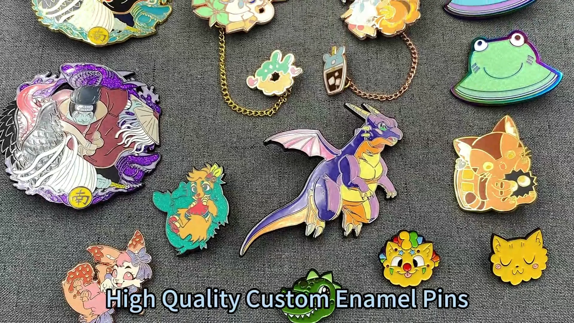 Wholesale No Minimum Metal Pins Supplier Glitter Brooch Anime Hard ...