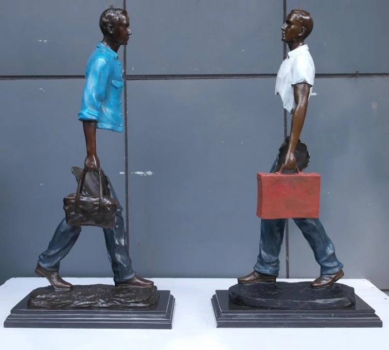 2022 Life Size Bronze Man Statue - Modern Art & Collectible