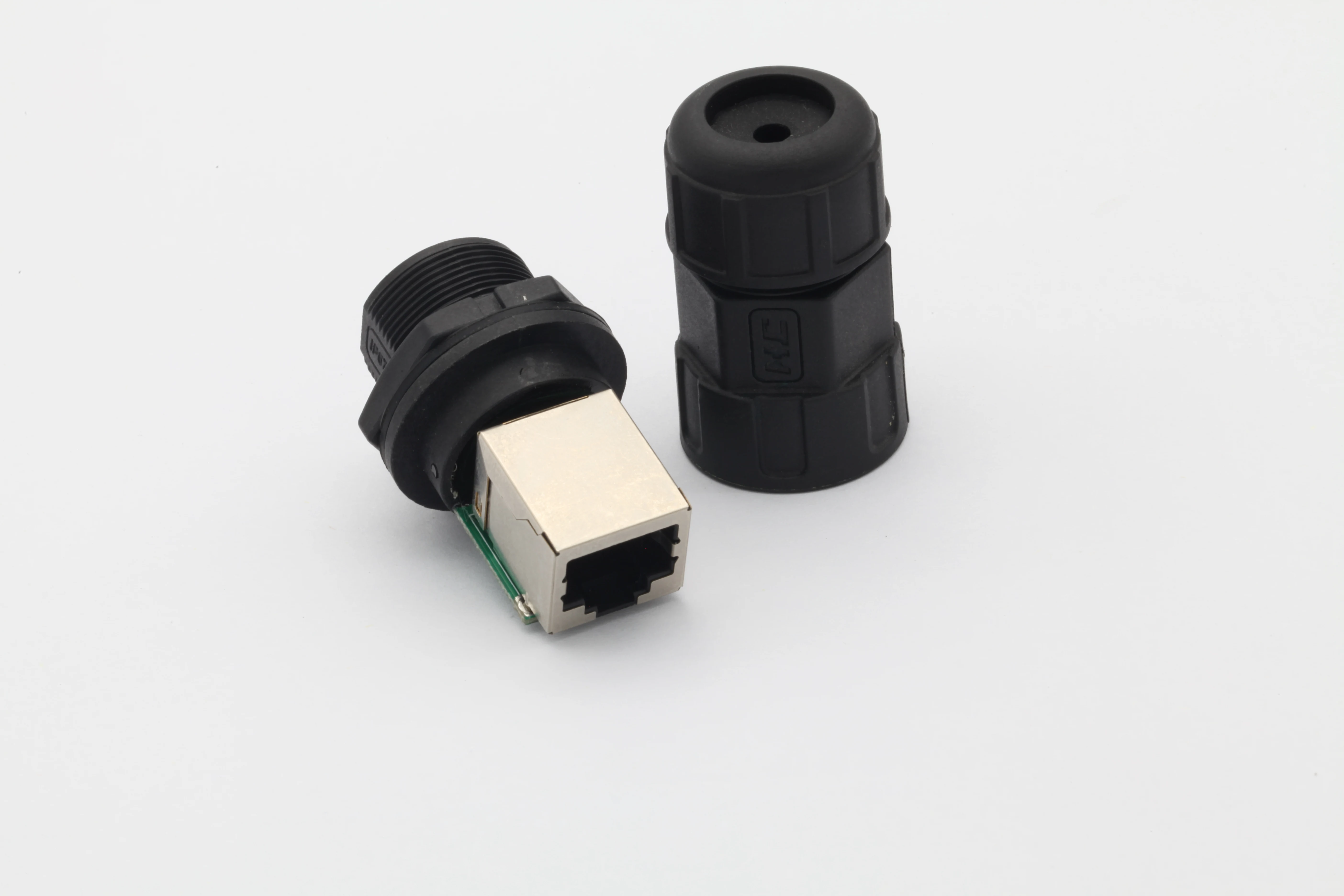 Industrial IP68 Ethernet RJ45 Connector Outdoor Waterproof 90 Degree ...