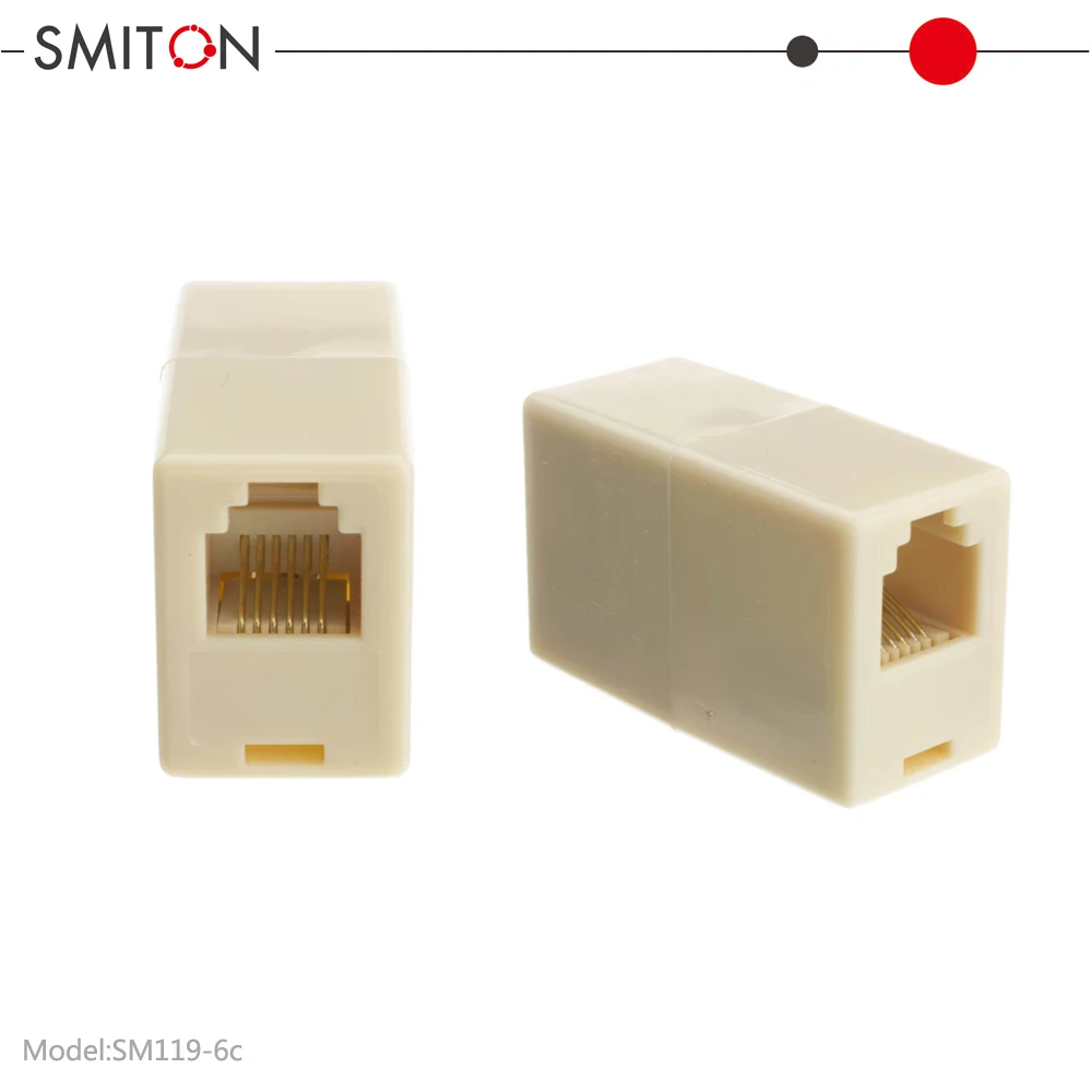 Rj12 6p6c Coupler Female Telephone Cable Connector - Buy Rj12 Coupler ...