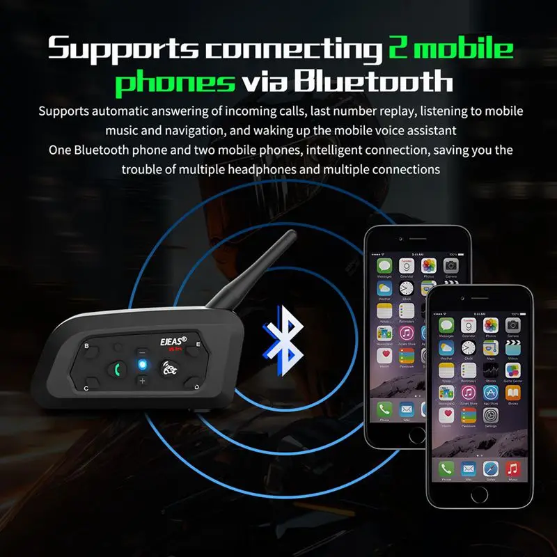 EJEAS V6 PRO Bluetooth Intercom - Ultimate Motorcycle Communication