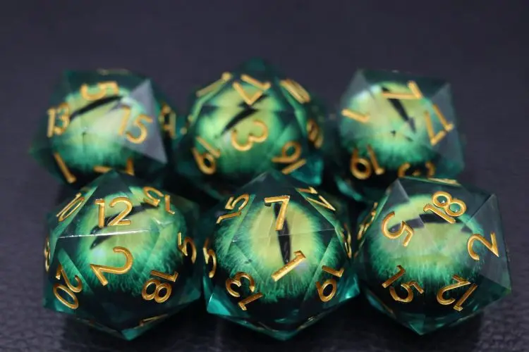 Shop Our Factory Price Liquid Core Cat Eye 20D Dice for DND