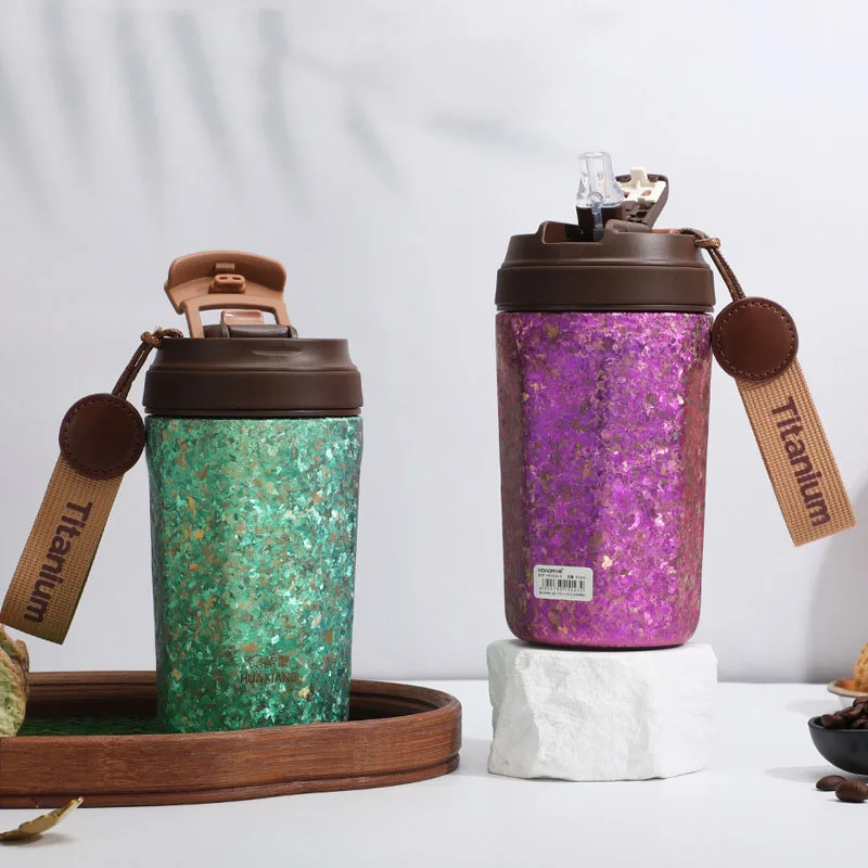 Customized Pure Titanium Vacuum Bottle Business Gift for Women Man With ...