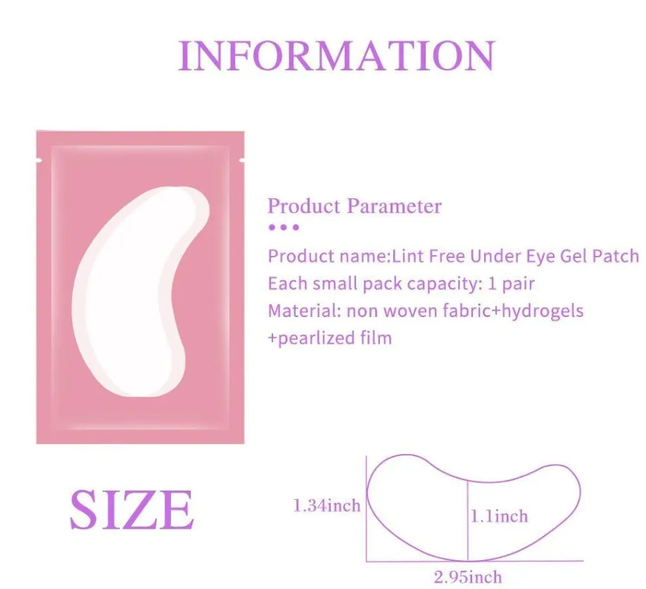 Eyelash Extension Paper Patches Grafted Eye Stickers 7 Color Eyelash ...