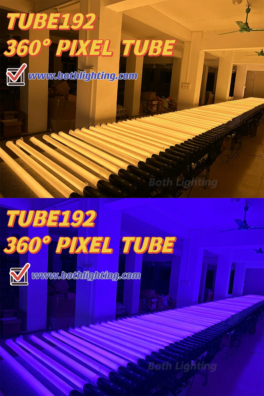 Ip65 Wireless Battery Pixel Led Tube 360 Tube Outdoor Dj Stage Lights ...