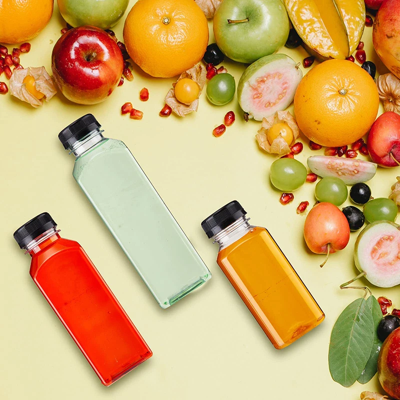 Wholesale Juice Bottles - Custom PET Containers with Caps