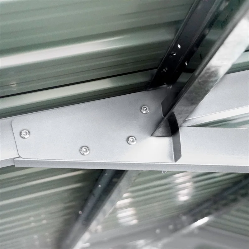 10ft X 20ft Outdoor Prefab Container Sheet Metal Roof Metal Frame ...