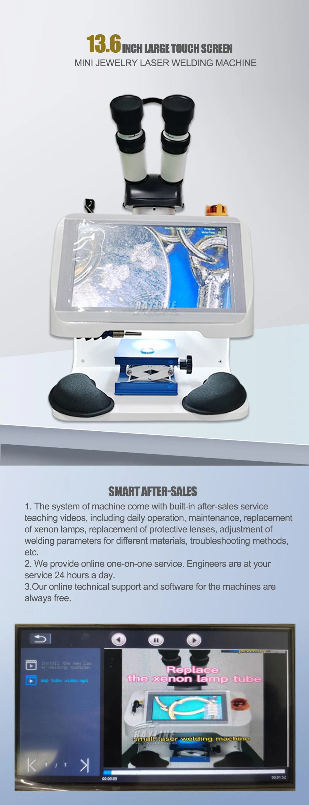 Jewelry Spot Welding Machine YAG Laser Touch Screen 60W 100W 150W 200W ...