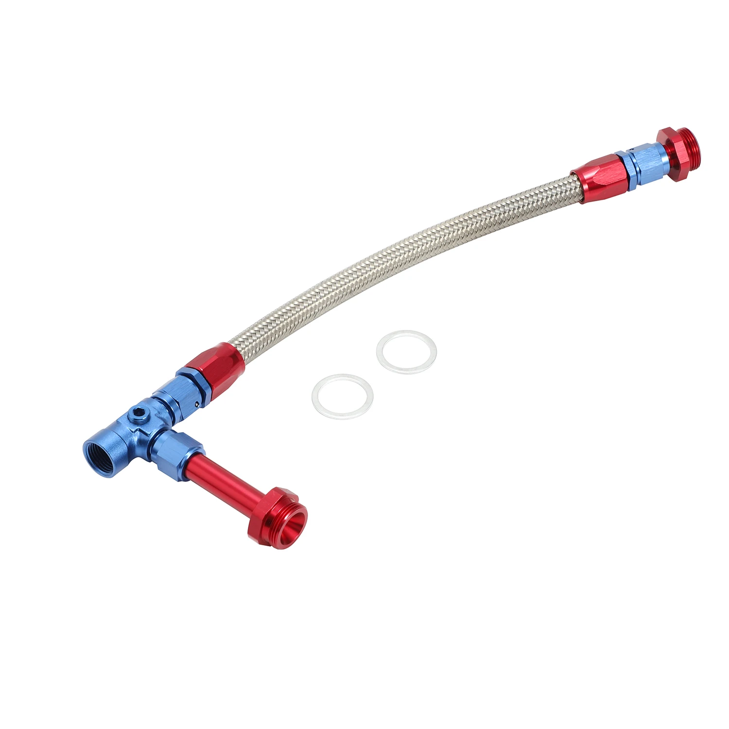 Carb Fuel Line Kit An6 Dual Feed 3/8" Npt Female Inlet Chevy ...