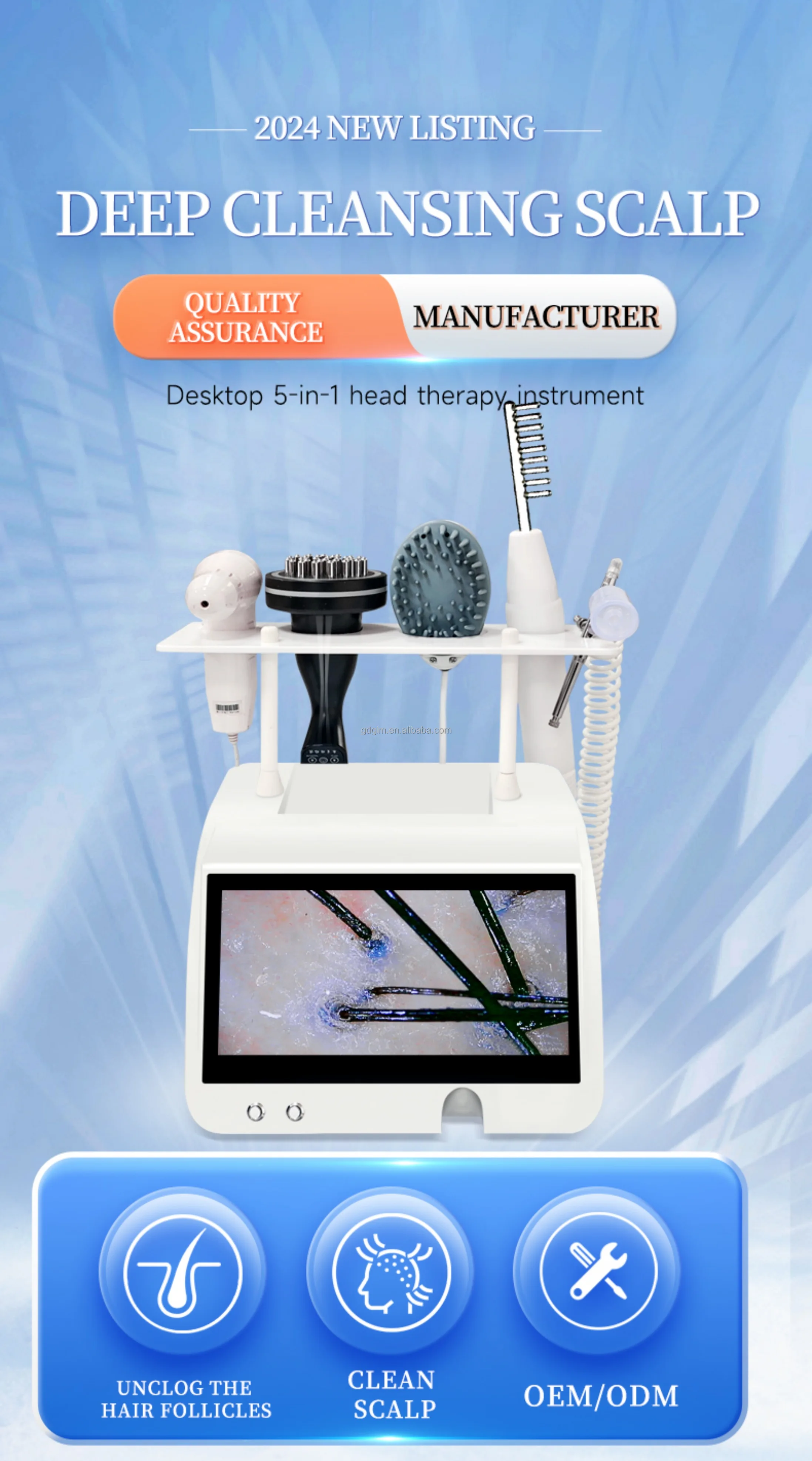 5-in-1 Hair Scalp Test Analyzer - Promotes Healthy Growth